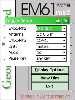 EM61 Logger Setup - Geonics Training EM-61 EM-31 EM-34 EM-38