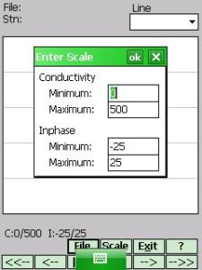 EM31-MK2 View Files Menu - Geonics Training